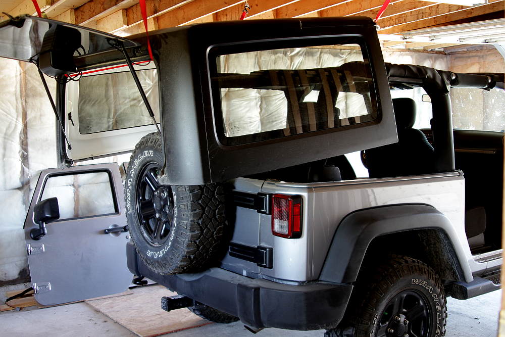 Post pictures of your hardtop storage | Jeep Wrangler Forum